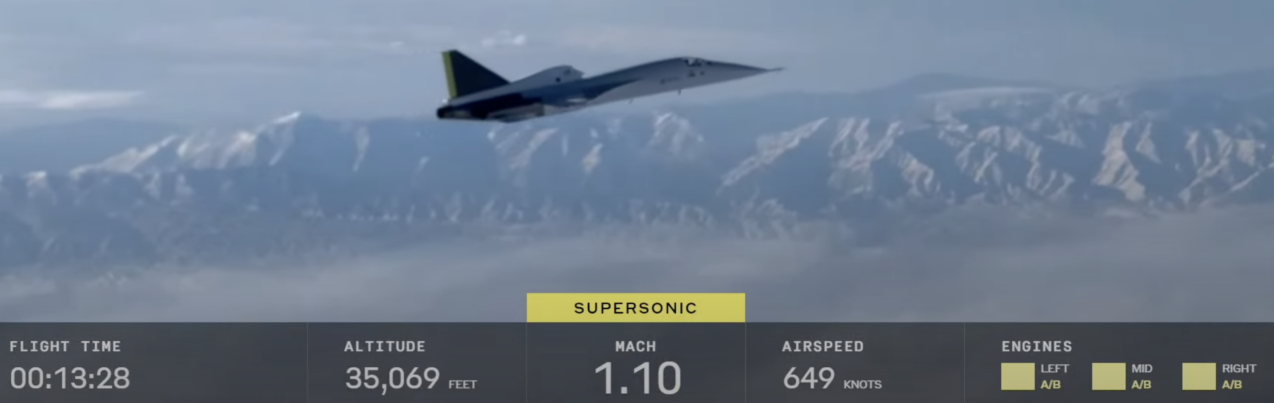 Boom XB-1 First Supersonic Flight - Reid Burke